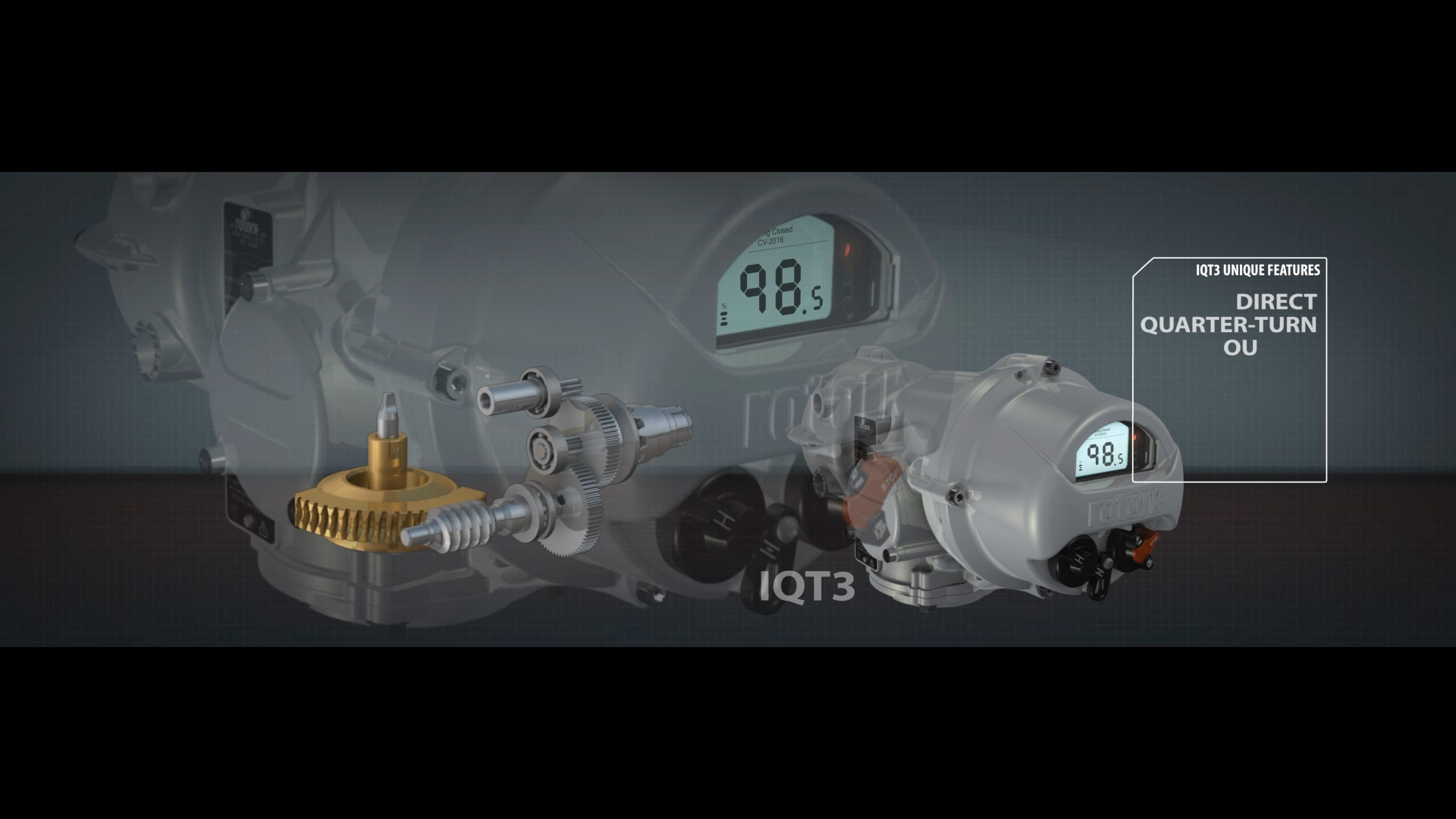 learn about Rotork IQ3 range actuator build animationIsland Monkey